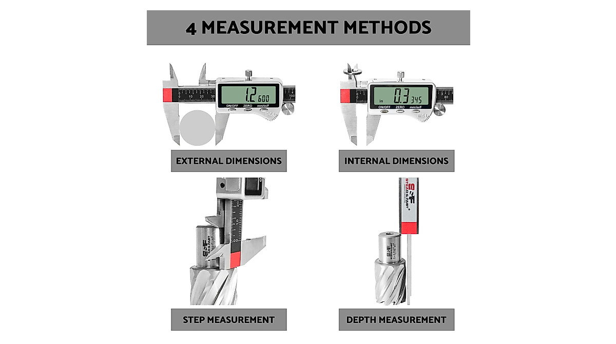 Digital Caliper Measuring Tool - 6 Inch Precision & LCD