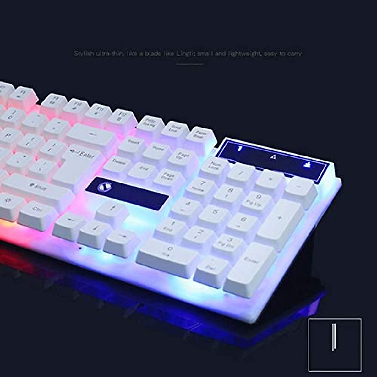 CNGY Keyboards Illuminated Keyboard And Mouse Set Gaming Machinery Wired Keyboard Mouse Set Photoelectric Backlight PC Mute Gaming Keyboard Set For Gaming