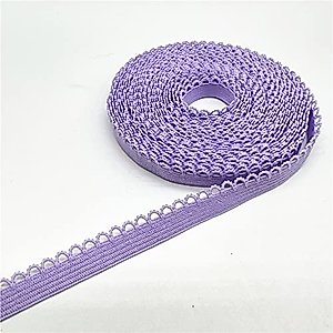 Elastic Lace Trim Fold Over Elastic Trim for Sewing Waist Band Garment Accessory 5yards/Lot 10mm