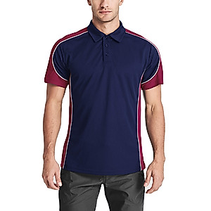 Mens Golf Polo Shirt Short Sleeve Performance Shirt Quick Dry Shirt Men Casual Shirt Polo Shirts for Men T Shirts Golf Shirts Fishing Shirts Work Shirts for Men