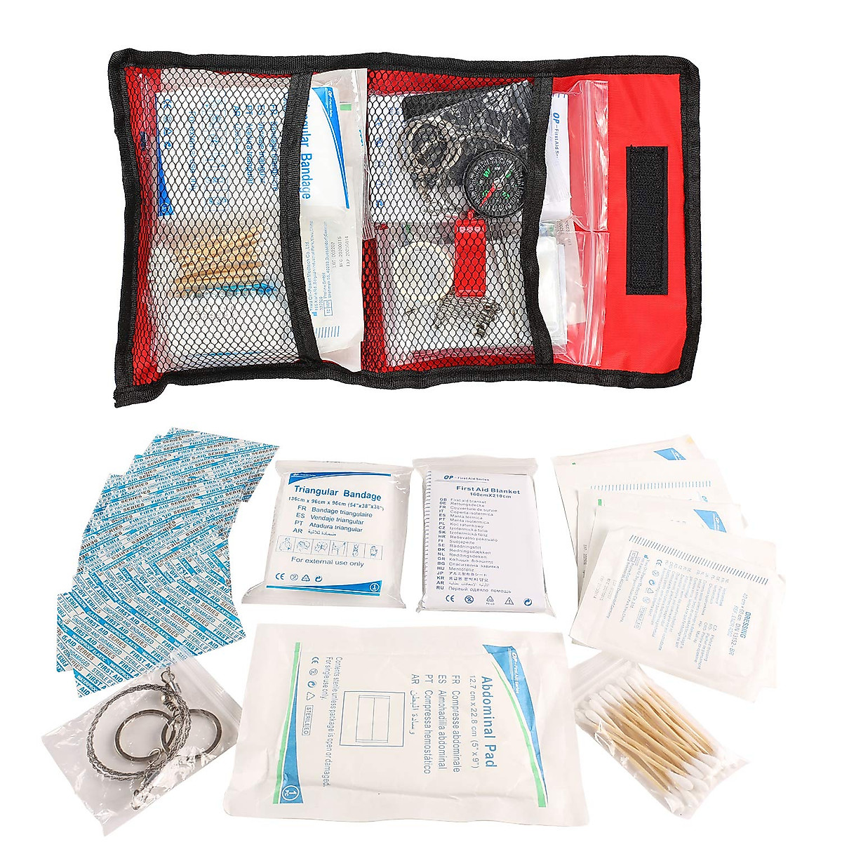 GPUSFAK 103 Pieces Boat Emergency Kit 2-in-1 Waterproof First Aid Kit