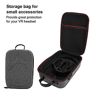 DAUERHAFT Storage Bag, Abrasion Resistant Nylon Waterproof VR Carrying Case for Oculus Quest(Grey)