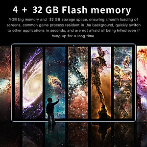 CENAVA 10.1 inch PA15 Tablet, 4+32G Full Screen Tablets with Dual SIM Card Slots, Android 8, 1280x800 HD, WiFi, Bluetooth, GPS, 2MP/5MP Camera (Blue)