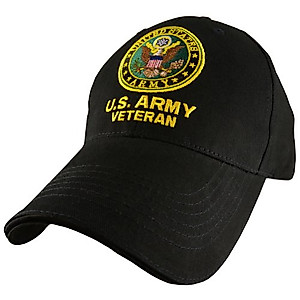 Eagle Crest U.S. Army Veteran cap , Black , Adjustable