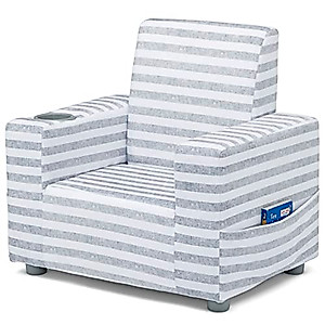 GAP GapKids Upholstered Chair, Grey/White