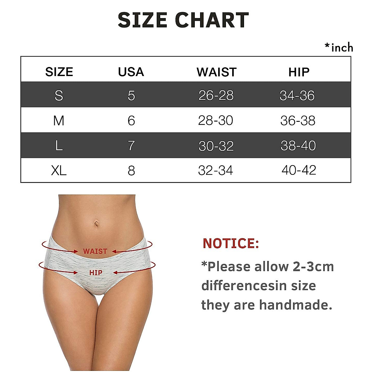 Wealurre Cotton Bikini Women's Breathable Panties Seamless Comfort Underwear(3128M,Stripe 2)