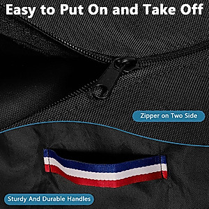 Loenel Pallet Cover, 4 Ft. x 5 Ft. x 4 Ft. Waterproof Heavy Duty Pallet Covers Fits Large Pallets, Fade Resistant Cargo Turnover Cover With Zipper - 60"L x 48"W x 48"H