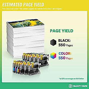 S SMARTOMNI Compatible LC203 LC201 Ink Cartridge Replacement for Brother LC203 XL LC201 XL for MFC-J460DW J480DW J485DW J680DW J880DW J885DW J4320DW J4420DW J4620DW J5620DW J5520DW J5720DW (12 Pack)