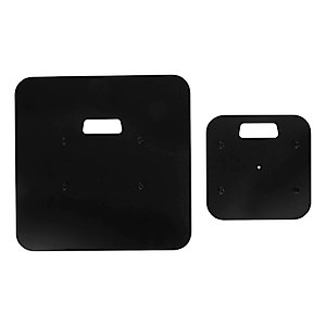 Rockville Top+Bottom Black Totem Plates to Make RTP32W/RTP82W Stands