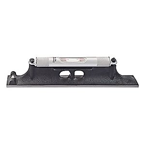 Starrett Machinists' Level with Ground and Graduated Main Vial - Ideal for Machine Shop and Tool Room Use - 12" (300mm) Length, Cross Test Vial, Without Case - 98-12