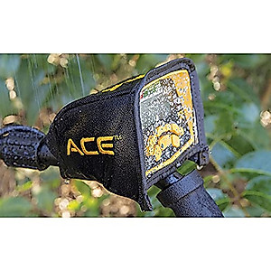 Garrett ACE 300 Metal Detector w/ 7 x 10″ Waterproof Coil, Carry Bag, Camo Pouch