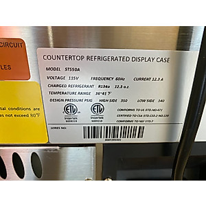 Bakery Display Cooler Case Counter top Desktop vertical Commercial refrigerator Pastry Deli 60" Glass NSF ETL UL-ST550A