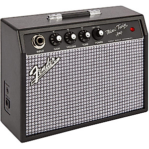 Fender Mini 65 Twin-Amp Electric Guitar Amplifier, Black, with 2-Year Warranty