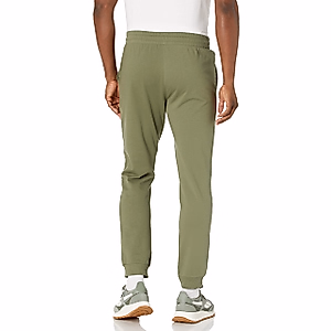Spalding Men's Activewear Branded Jogger Sweatpant, Olivine, Large