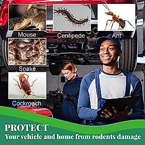 12 Pcs Roach Repellent - Best Roach Repellent for Home Indoor, Natural Cockroach Repellent Peppermint Oil to Repels Rodent - Keep Away from Car, Kitchen, Garage