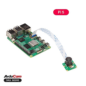 Arducam 8MP IMX219 175 Degree Ultra Wide Angle for Raspberry Pi Camera Module, Compatible with Raspberry Pi 5, 4 Model B, Pi 3/3B+, and Pi Zero 2W
