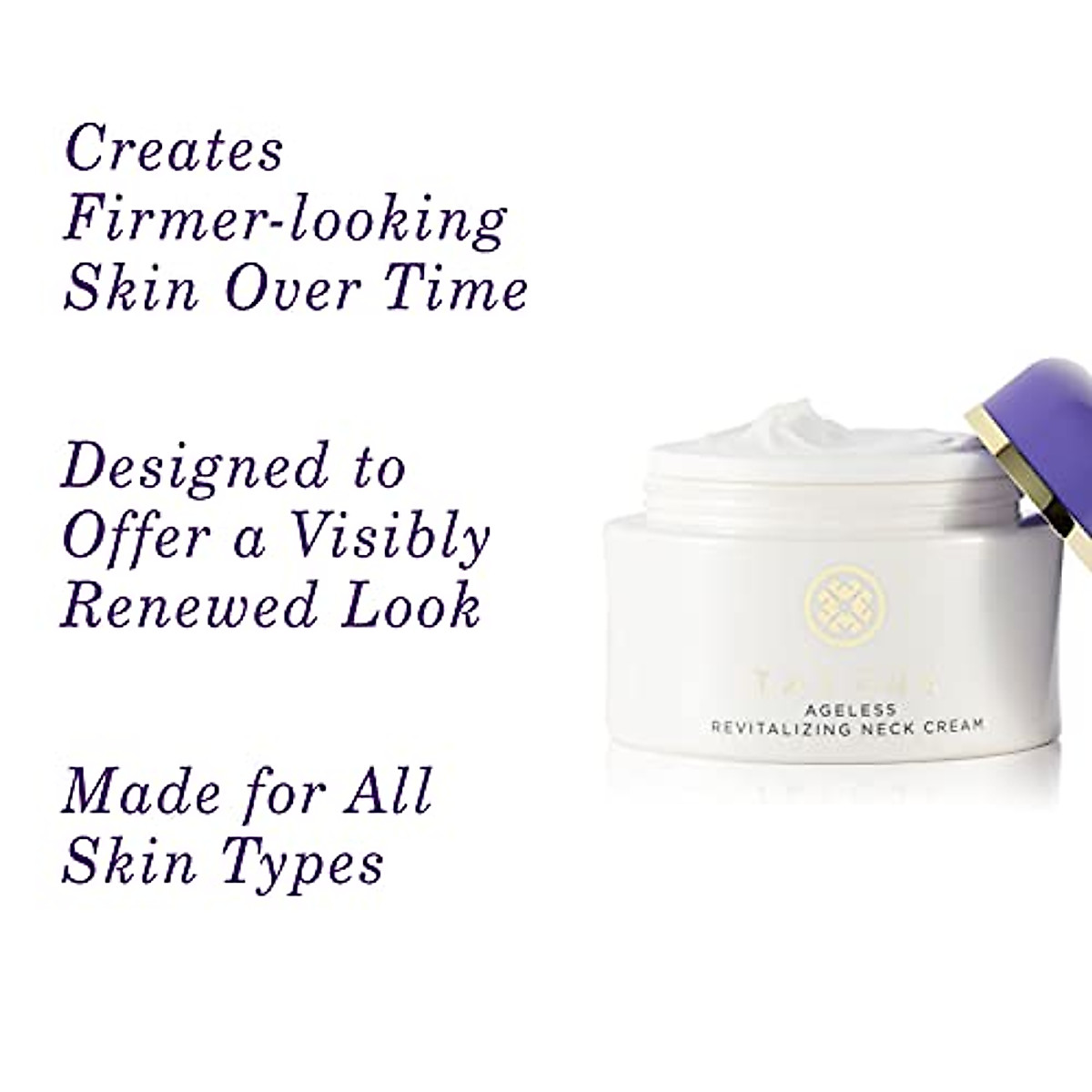 TATCHA Revitalizing Neck Cream: Hydrate, Smooth & Nourish Delicate Skin on Neck and Décolletage, 50 ml | 1.7 oz