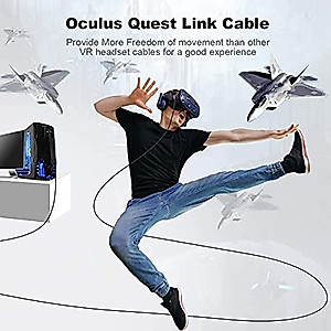 Oculus Quest 2 Link Cable [16.4FT], Oculus Link Virtual Reality VR Cable for Quest1 and Quest 2, Long USB 3.0 to USB C Cable, 5GB Data Transfer, Charge Link Cable – PC VR