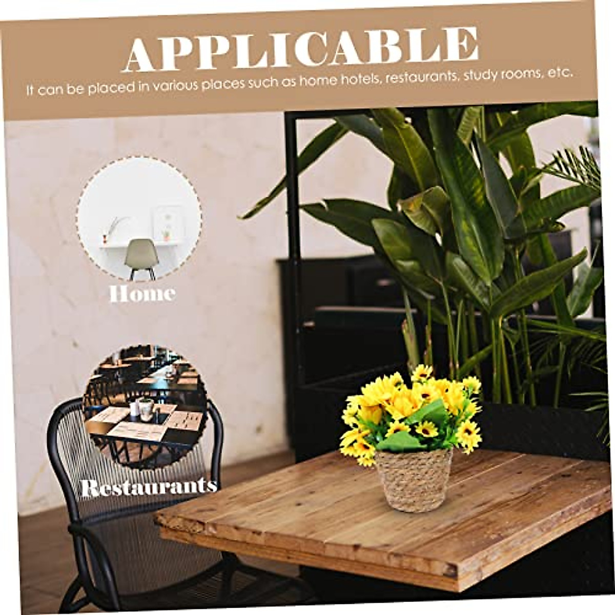 Abaodam Artificial Potted Plant Mini vase Faux Plants Indoor Eucalyptus Plant Faux Plant Bonsai Faux Potted Plants Artificial Hanging Plants Silk Flower False Green Plants Simulated Bonsai