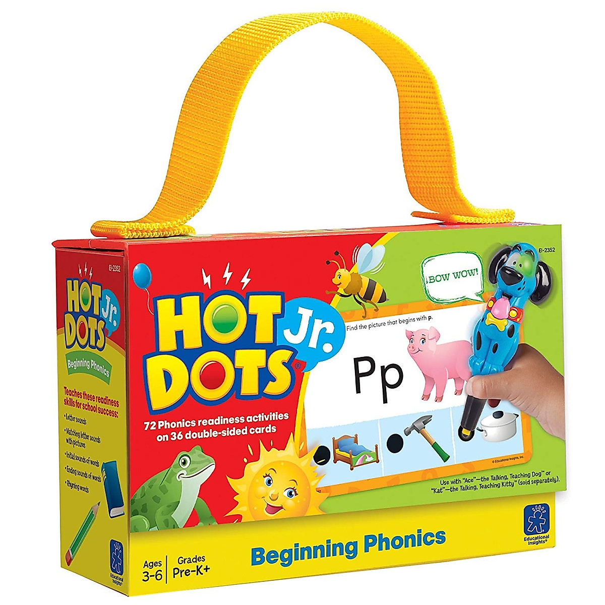 Educational Insights Hot Dots Jr. Beginning Phonics Card Set
