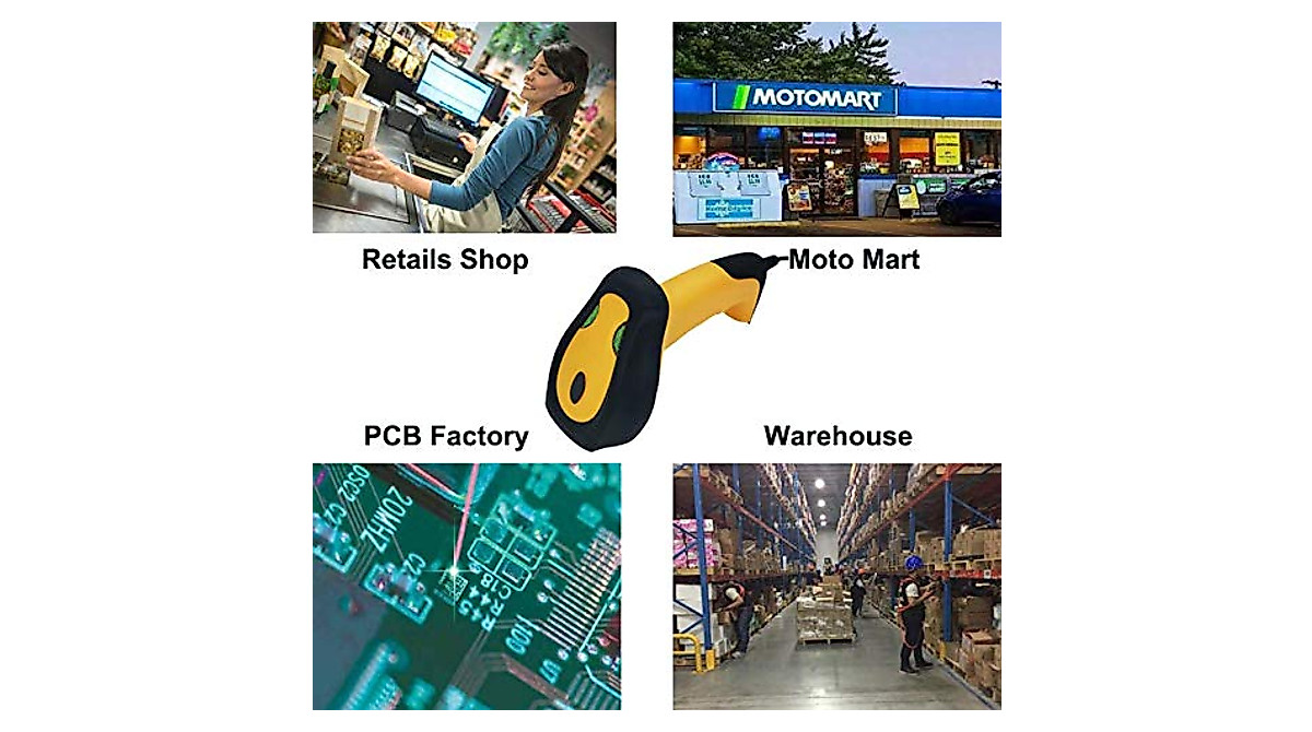 HENCODES Handheld 2D Barcode Scanner for PCB and DPM Codes