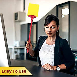 Slapstick Fly Swatter – Fly Catcher with Sticky Paper – Fly Trap for Flies, Mosquitos, Bugs – Efficient Fly Traps for Home – High Adhesive Power – Pack of 5 Adhesive Fly Strips - Now with Extra Packs