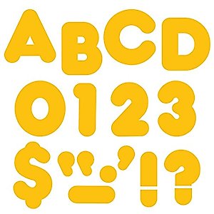 TREND enterprises, Inc. Gold 2" Casual Uppercase Ready Letters
