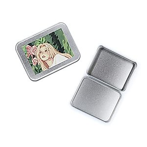 (G) I-DLE Soyeon Tin Box Small Metal Tin Case TinBox Container Silver Fanarter Collaboration Goods