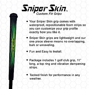 SNIPER SKIN Golf Putter Grip - Ease The Tension In Your Swing and Extend The Life Of Your Gear- Realtree WAV3