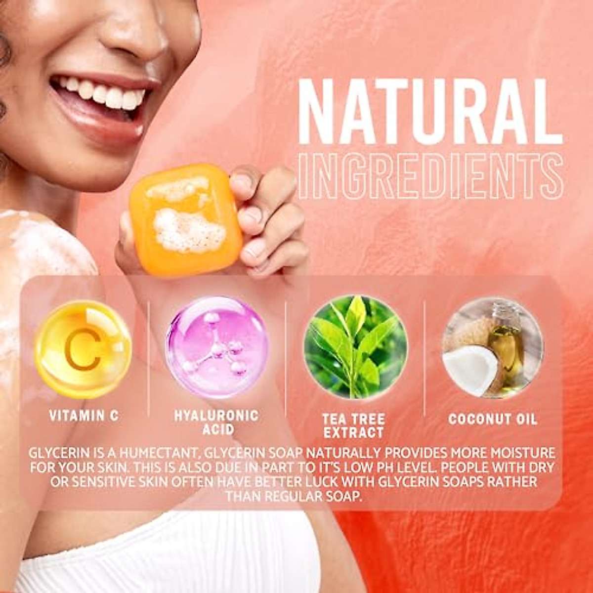 Koji White Pure Kojic Acid Skin Brightening Soap for Pigmentation with Hyaluronic Acid, Vitamin C - Even Tone Cleansing Bar, Sun Damage Skin with Tea Tree, Coconut Oil, Vegan, 2.82 oz (2 Bars)