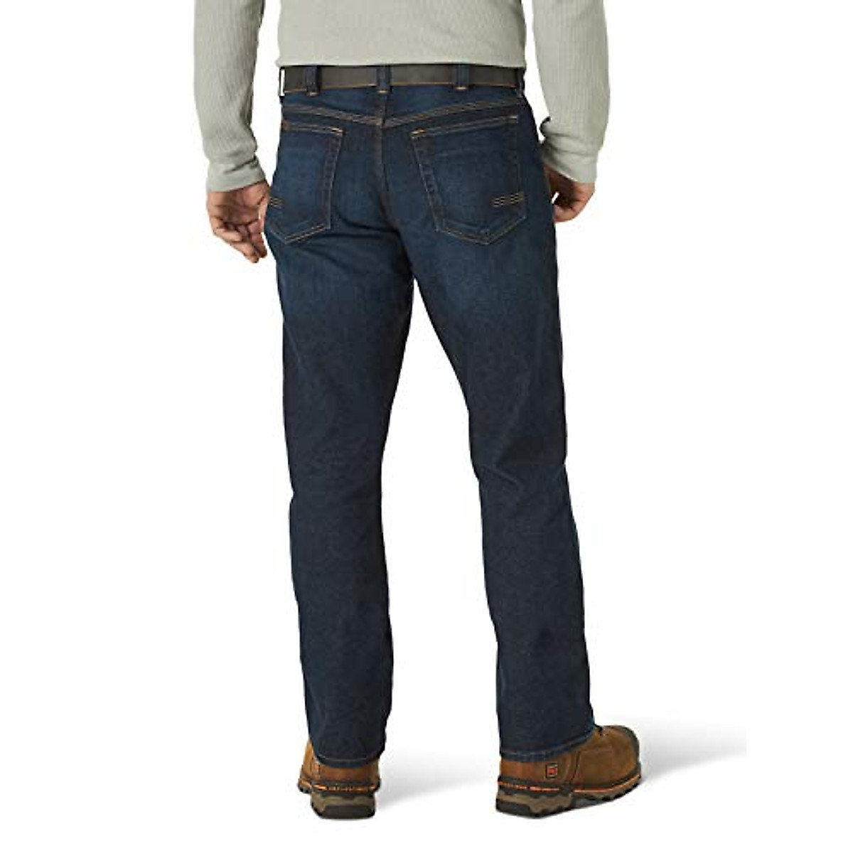 Wrangler Riggs Workwear Men's Slim Fit Five Pocket Jean, Dark Stone, 32W x 30L