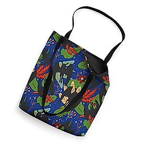 Mothman Tropical Pattern Folklore Cryptid Cryptozoology Myth Tote Bag