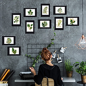 Juexica 100 Pieces Paper Picture Frames 4x6 Standing Photo Frames with Easel Stand Cardboard Frames Picture Art for Kids Craft Decoration Christmas Graduation Wedding Display, Black