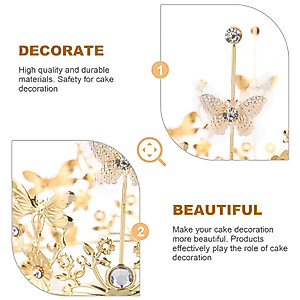 Toyvian 1pc Birthday Cake Decoration Female Birthday Accessory Crown Women Wedding Headdress Crafts for Wedding Party Children's Table Decoration Birthday Bridal Headdress