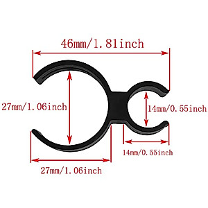 TAODAN 12PCS Champagne Bottle Sparkler Single Holder Safety Clips, Wine Bottle Clip, Pyrotechnic Clip, Bottle Service Sparklers Clips for Candle Christmas Parties Wedding Anniversaries