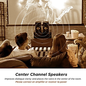 Starfavor Passive Bookshelf Speakers,2 Way Home Stereo Speakers,Passive Speakers Pair for Desktop Stereo or Home Theater Surround Sound,Boost Bass,4-inch woofer and 1.5" Aluminum Tweeter