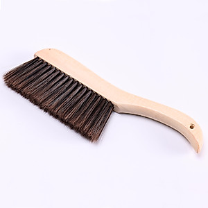 Personalized Handcrafted Brush Broom Natural Wood Handle Soft Bristles Engraved Cleaning Home Office Car Desktop Couch Eco-Friendly Natural Wood Portable Housewarming Gift Barn Decor