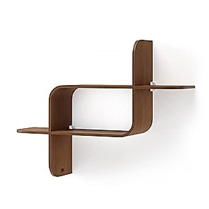 Umbra Montage Wall Shelf Light Walnut