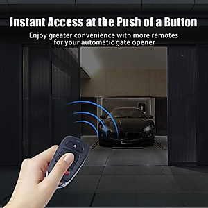 5 Pcs Cloning Remote Control Keychain, Universal 433 MHZ Replacement Garage Door Electric Gate, Duplicates Original Remote Controls for Vehicle Central Locking Systems, Electronic Garage Doors