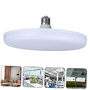 OSALADI 1Pc LED Flying Saucer Light Ceiling Chandelier Round Chandelier Ceiling Flush Mount Light Fixture Flat Lighting Fixture Hanging Lamp Lantern Retro Single Light Round Ceiling Lamp