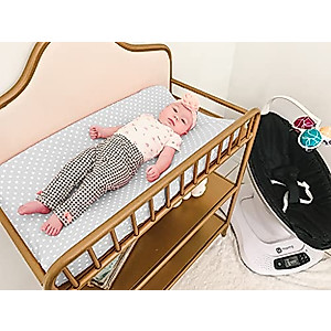 Changing Pad Cover – Premium Baby Changing Pad Covers 4 Pack – Boy or Girl Changing Pad Cover – Pure Jersey Machine Washable Grey and White Changing Table Cover – Diaper Changing Pad Cover Sheets