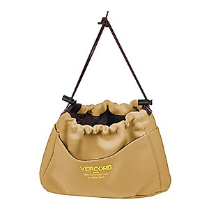 Vercord Canvas Handbag Organizers, Sturdy Purse Insert Organizer Bag in Bag, 10 Pockets Khaki Small