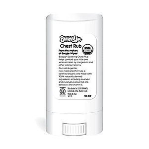 Chest Rub Stick by the Makers of Boogie Wipes, Soothing Eucalyptus and Lavender, 0.49oz, Pack of 1