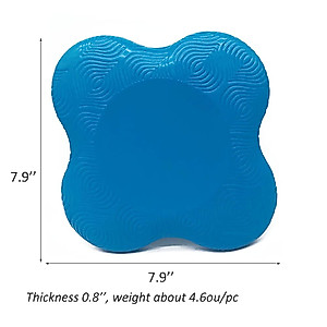 Yoga Knee Pad Support, Non Slip Cushion for Knees Thick Kneeling Pad, Soft Yoga Knee and Elbow Wrist Pads for Women/Men, for Kneeling Down, Workout, Pilates Exercise 2 Pack (Blue)