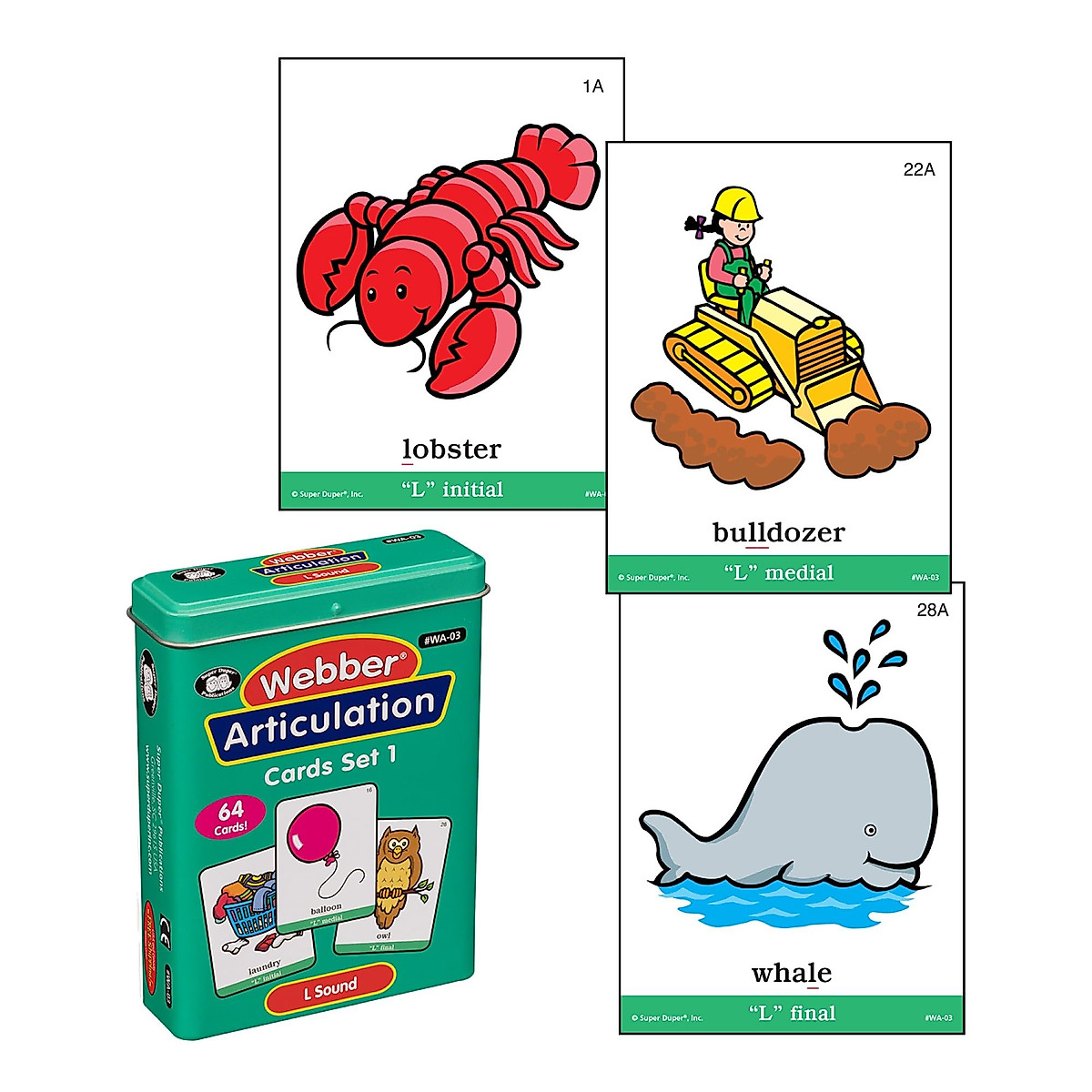 Super Duper Publications | Set of 7 Webber® Articulation Card Decks (Bundle Set 1) | Educational Learning Resource for Children | Flashcards for Speech Therapy