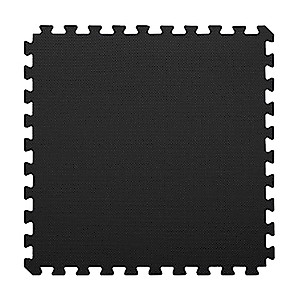 IncStores 7/8" Thick Reversible Eva Foam Exercise Mat - 3'x3' Interlocking at Home Workout Equipment Tiles for Yoga, MMA, Wrestling, BJJ & Jiu Jitsu | Black/Gray, 6 Tiles (24 Sq/Ft)