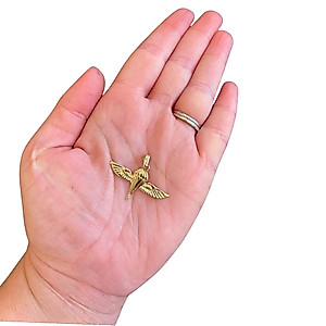 Baltinester Handmade IDF Wings Israeli Army Paratrooper Pendant in 14k Yellow Gold 20.5 x 30 mm Jewelry