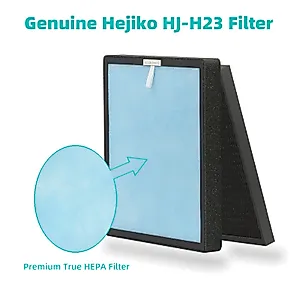 Hejiko Genuine Replacement Filter HJ-H23 Air Purifier, True H13 HEPA