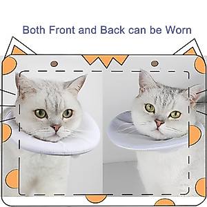 Cat Recovery Collar Soft,Cat Cone Collar Alternative,Neck Cone for Cat After Surgery, Elizabethan Collar for Cat Kitten Puppies (L)