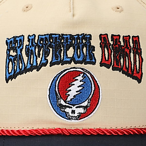 Bioworld Grateful Dead Logo Adult Tan Rope Snapback Hat